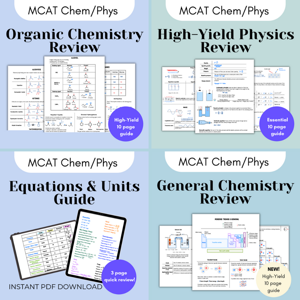 Chem/Phys 4-in-1 Bundle – Erica | MCAT Tutor