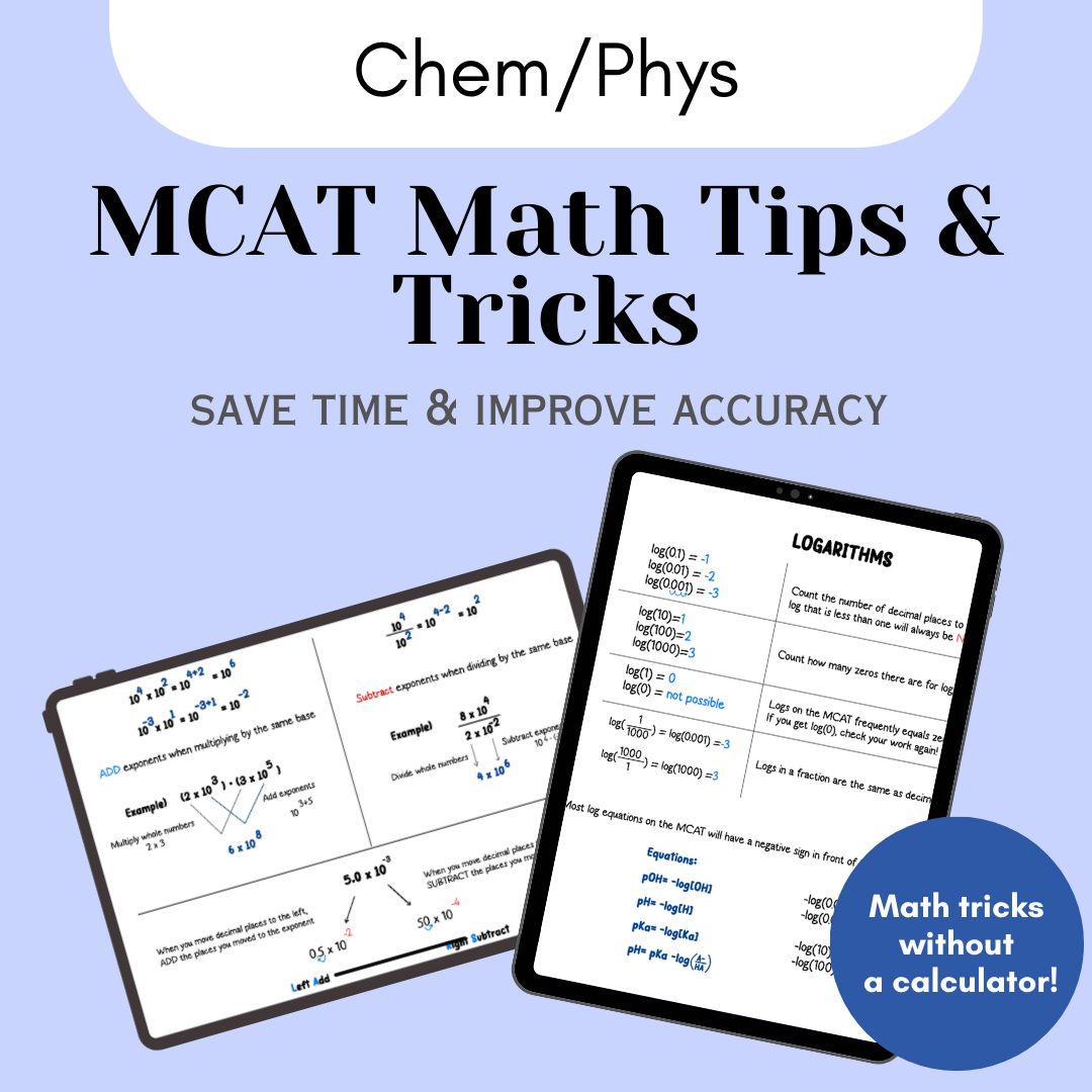 MCAT Math Guide & Shortcuts – Erica | MCAT Tutor