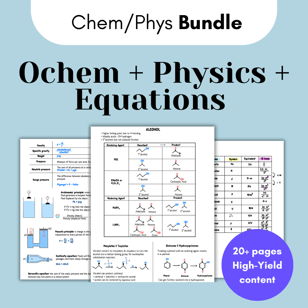 Chem/Phys 3-in-1 Bundle – Erica | MCAT Tutor